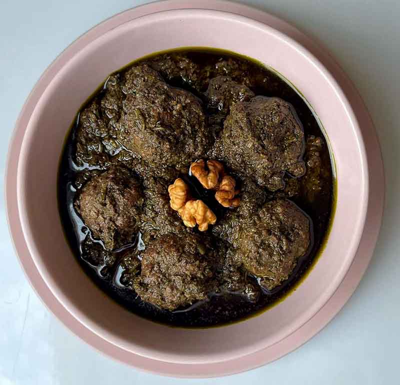 Anar Bij Stew Recipe Pomegranate With Meatballs Stew